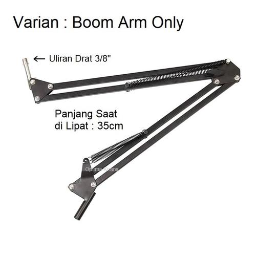 Jual CLamp Desk Braket Klip Penahan Penjepit Meja Boom Arm Holder Mic ...