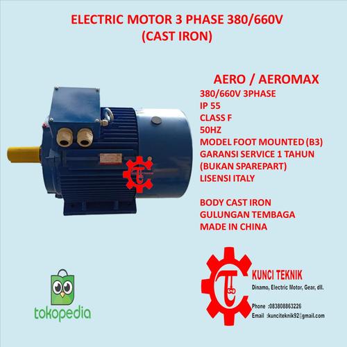 Jual 15 HP 11 KW 3 Phase 4 Pole Elektro Motor/dinamo/Motor Induksi B3 - Kota Tangerang - Kunci ...