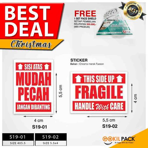 Promo Sticker fragile | sticker mudah pecah | sticker hati hati ...