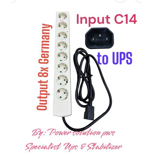 Jual Pdu jek jack adapter konverter colokan perubah ups iec apc 8 ...