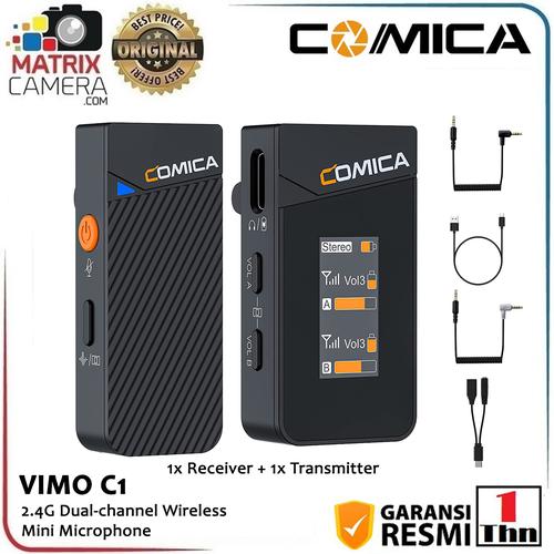 Jual COMICA VIMO C Series 2.4Ghz Dual Channel Mini Wireless Microphone - C1 - Jakarta Barat ...