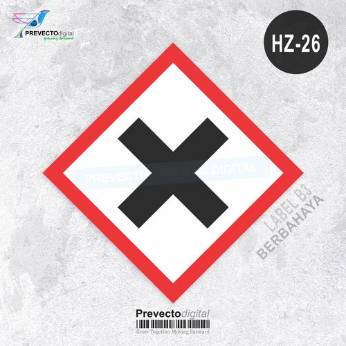 Jual Sticker Simbol Label K3 Limbah B3 Hazmat Label B3 Berbahaya ...