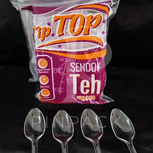 Jual Sendok Kecil Teh Bening Kaca TipTop | Clear Jelly Es Krim Tip Top ...
