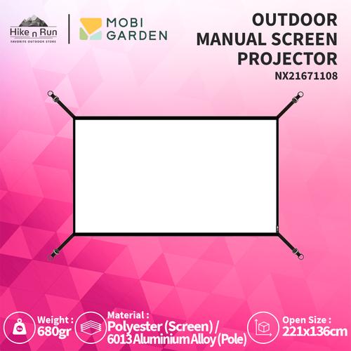 Promo Layar Proyektor Mobi Garden NX21671108 Outdoor Manual Screen ...