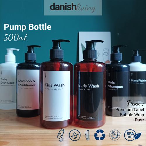 Jual Botol Sabun Pump Refill 500ml Label Sticker Vinyl Minimalis ...