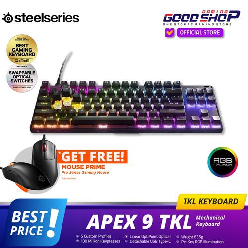 Jual Steelseries Apex 9 TKL - Optical Switch Gaming Keyboard - Jakarta Pusat - Goodgamingshop ...
