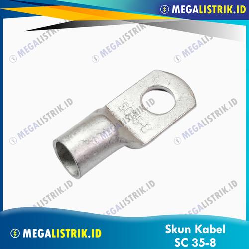 Jual Skun Kabel SC 35-8 mm / Cable Lug 35mm / Terminal Konektor Kabel ...