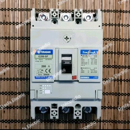 Jual Mccb Terasaki E250-SF 3 phase 200 Ampere original japan - Jakarta ...