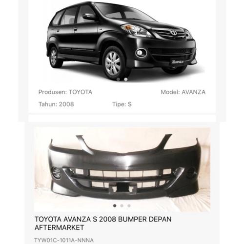 Jual Bemper Bumper Depan Avanza tipe S - Jakarta Pusat - STAR MOTOR ...