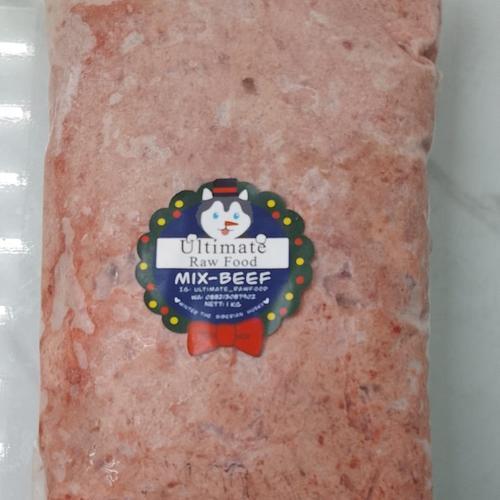 Jual Dog Anjing Raw Food BEEF mix Ayam giling tulang halus beku makanan ...