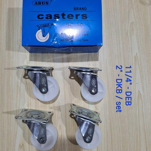 Jual Roda nilon Putih hidup 2 inch (50mm) isi 4 pcs - Jakarta Barat ...