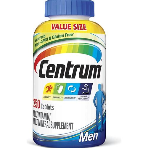 Jual Centrum Men Multivitamin Multimineral Vitamin D3 250 Tablet Diskon ...