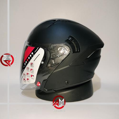 Jual HELM KYT NFJ SOLID PLAIN MATT BLACK HELM HALF FACE - M - Jakarta ...