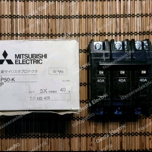 Jual Mcb Mitsubishi SP50-K 3 Phase 40 Ampere original japan - Jakarta Utara - Nazeeraelektric ...