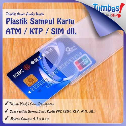 Jual Plastik Sampul Cover Pelindung Kartu ATM / Plastic Protector Card ...
