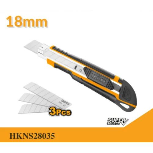 Jual Pisau Cutter Besar (18mm) Snap Off Blade Knife INGCO HKNS28035 ...