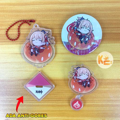 Promo NEW 2022 Genshin Impact x Lawson Standing Acrylic HuTao Yoimiya ...