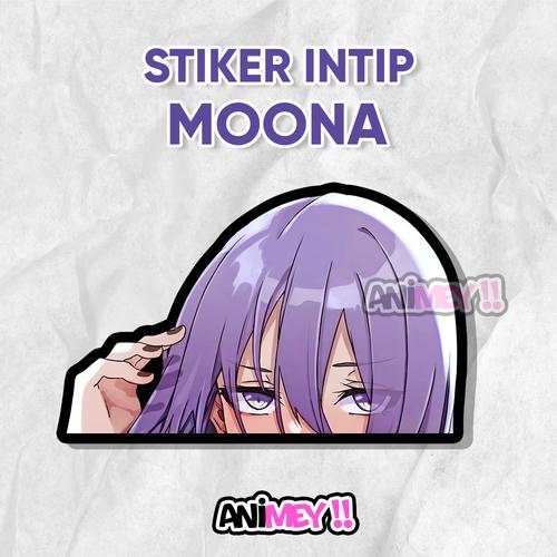 Jual Stiker Intip Moona Hoshinova Hololive / Sticker Anime Waterproof ...