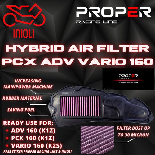 Jual AIR FILTER UDARA PROPER RACING LINE ADV 160 PCX 160 VARIO 160 K1Z ...