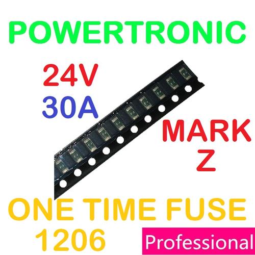 Jual 1206 30A 24V Fuse Fast Acting Blow Marking Z SMD One Time Fuse ...