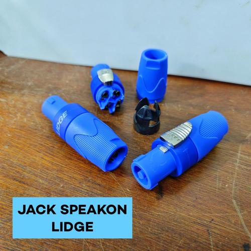 Jual Jack Speakon LIDGE Biru/ Jak Jek Spikon Spicon Speacon LIDGE ...