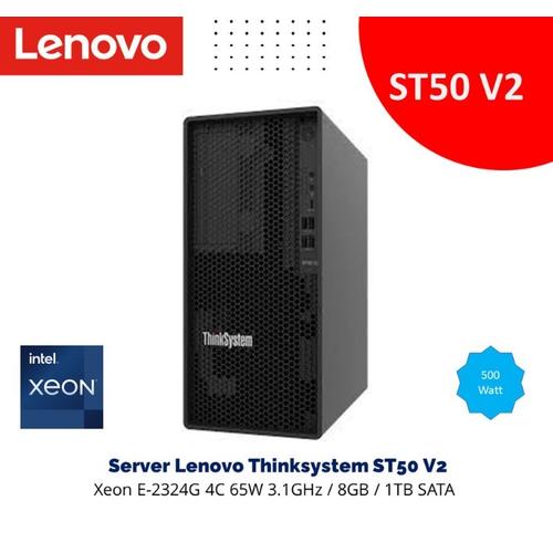 Jual Server Lenovo ThinkSystem ST50 V2 7D8JA00WAP Xeon E-2324G 8GB 1TB ...