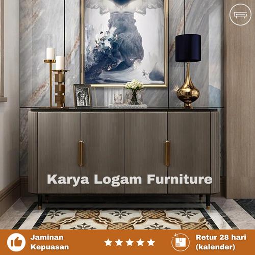 Jual Lemari Buffet Salur Modern Minimalis - Kabinet Besi Mahoni ...