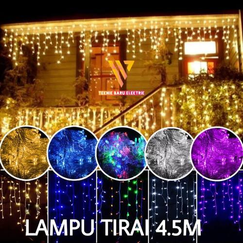 Promo LAMPU TIRAI RUMBAI 4.5M TUMBLR NATAL AC 220V HIAS JENDELA GANTUNG ...