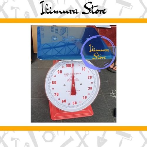Jual Timbangan Jarum Duduk Datar 100Kg Besi / Timbangan Kue 100 Kg ...