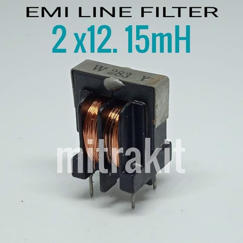 Jual EMI AC Line Filter trafo 1:1 2x12.15mH Trafo induktor Noise - Kab ...