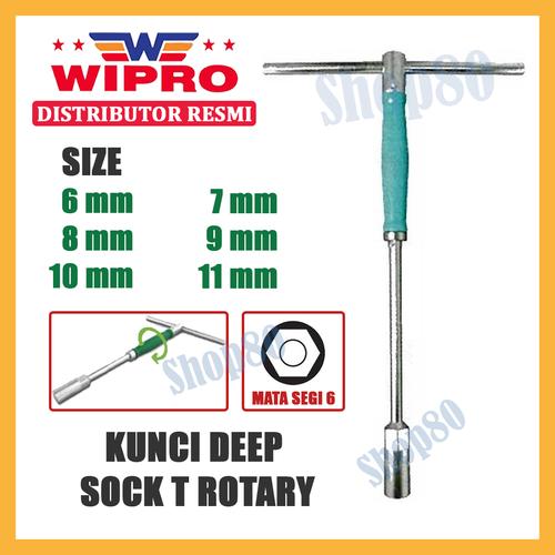 Jual Wipro Kunci Shock T Panjang Putar Rotary Sok Sock 6 7 8 9 10 11 mm - 6 mm - Kota Surabaya ...