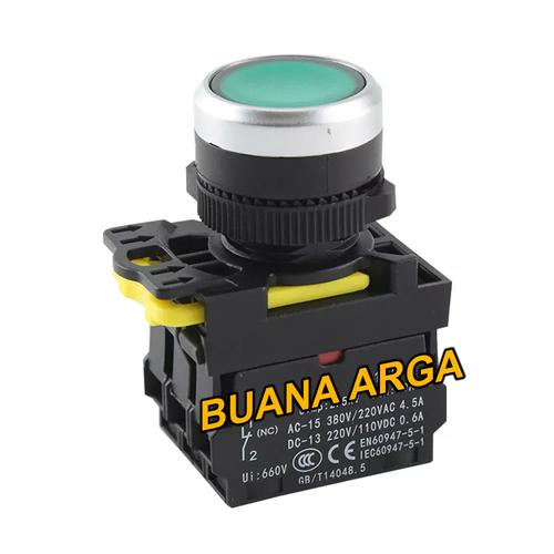 Jual Push Button Type LA115-A5-10HFTD FORT Push Lock Release 1NC / 1NO - Hijau 1NO - Jakarta ...