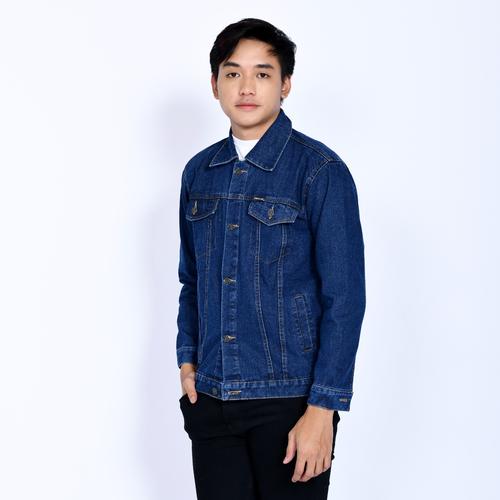 Promo EMOLINE Jaket Jeans Pria Men Denim Tebal High Quality All Varian ...