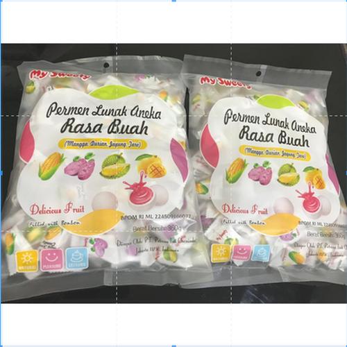 Jual PERMEN LUNAK ANEKA RASA BUAH MANGGA DURIAN JAGUNG TARO MYSWEETY ...