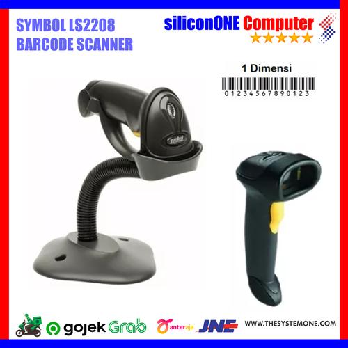 Jual Symbol LS2208 Barcode Scanner Zebra LS-2208 1D with Stand - Kota ...