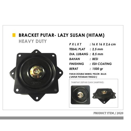 Jual 290 BRACKET PUTAR LAZY SUSAN (HITAM) - Kota Tangerang - MochiQ ...