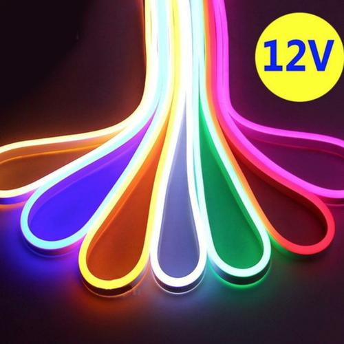 Jual Lampu led strip selang/neon sign/neon flex 12 volt 12v 5m 5 meter ...