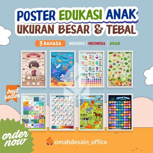 Jual POSTER EDUKASI ANAK | POSTER BELAJAR | POSTER DINDING EDUKASI ...