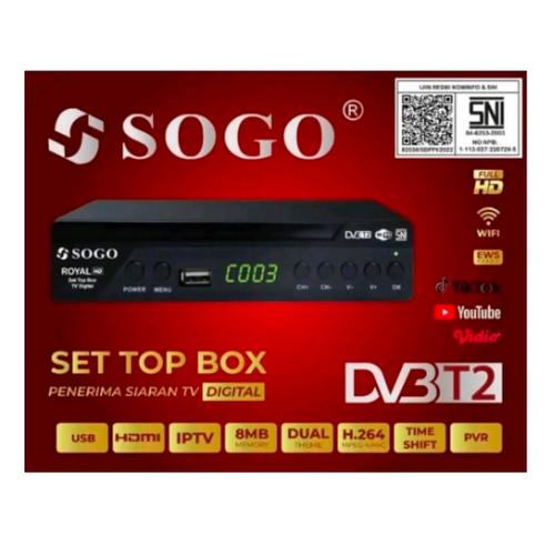 Jual SOGO Set Top Box STB DVBT2 Penerima Siaran Digital - Jakarta Timur ...