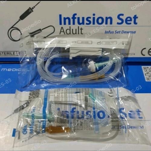 Jual infuset gea dewasa box 50pc/infuset gea/selang infused/infusion ...