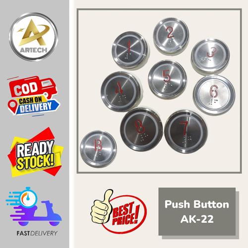 Jual push button/lift/elevator button/AK22 - Angka 7 - Jakarta Utara ...