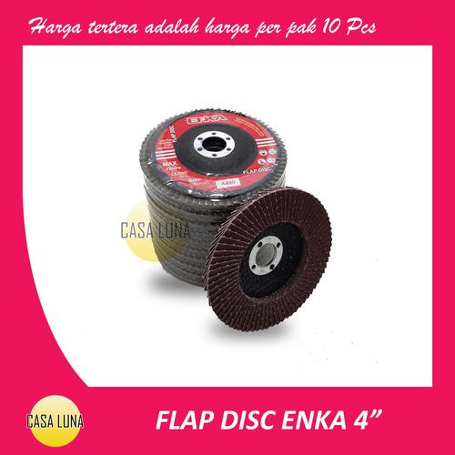 Jual Flap Disc / Amplas Susun Enka Pak 10 Pcs - Grit 80 - Kab. Bekasi ...