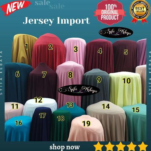 Jual Bahan Kain Jersey Premium Meteran / Kain Jersey Korea / Kain Jersy ...