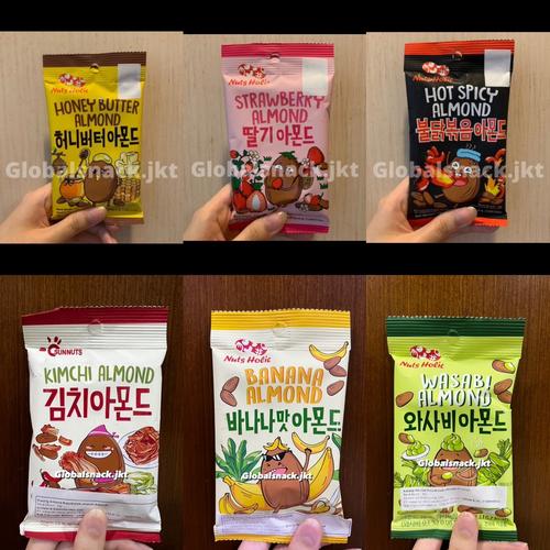 Jual NUTS HOLIC Honey Butter Almond / Hot Spicy Almond / Strawberry ...