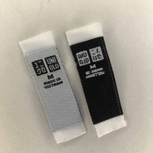 Jual Hangtag Label Tag Slip uniqlo woven Premium Name Tag woven uniqlo ...