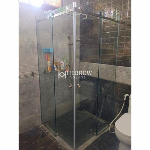 Jual GLASS SHOWER BOX Pintu Sekat Partisi Kaca Kamar Mandi Tempered (10 ...