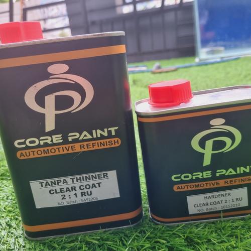 Jual CLEAR CORE PAINT RU 2:1 TANPA THINNER 1LITER CLEAR 500ML HARDENER ...