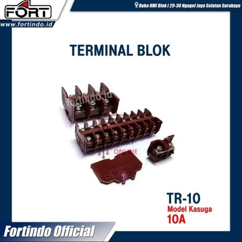 Jual Terminal Blok TR-10 Model KASUGA Coklat Rail 2 Fungsi FORT - Kota ...
