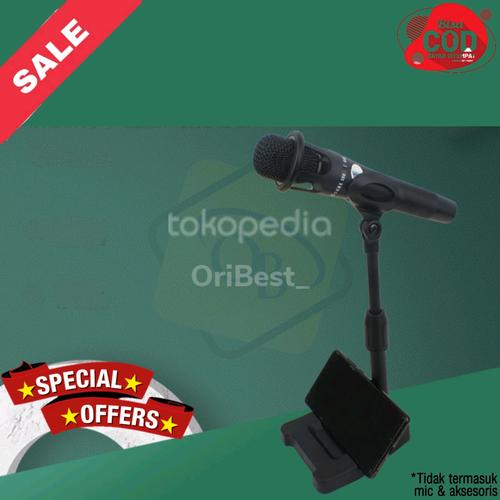 Jual stand mic pendek meja dekstop dudukan HP - stand Handphone ponsel ...
