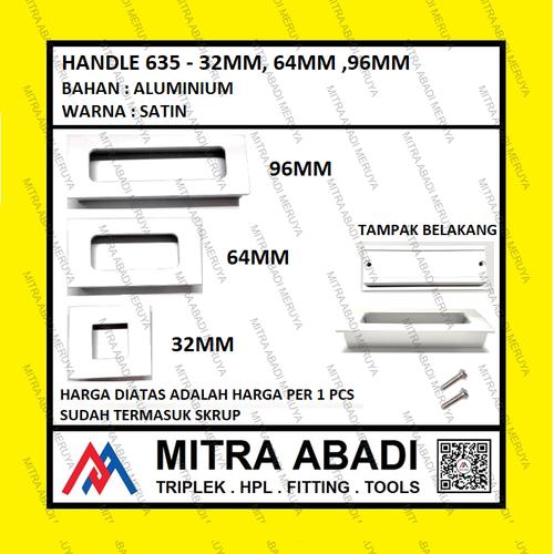 Jual Handle Tanam Tarikan Laci Tarikan Lemari Aluminium Kotak 635 ...